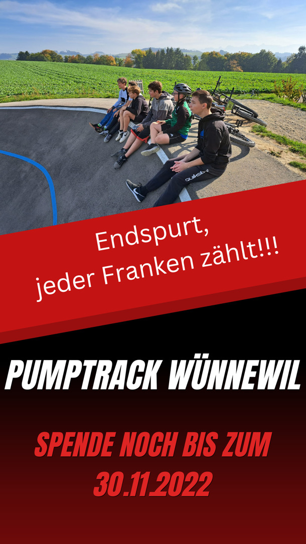 Planung Pumptrack Wünnewil - Lokalhelden.ch - Crowdfunding von Raiffeisen